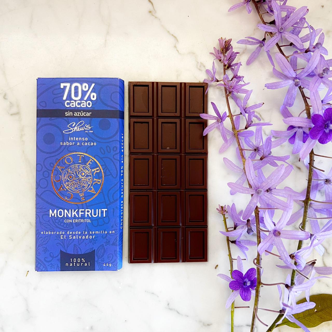 Chocolate sin azucar, endulzado con Monkfruit - Pagina Web de Shaw´s